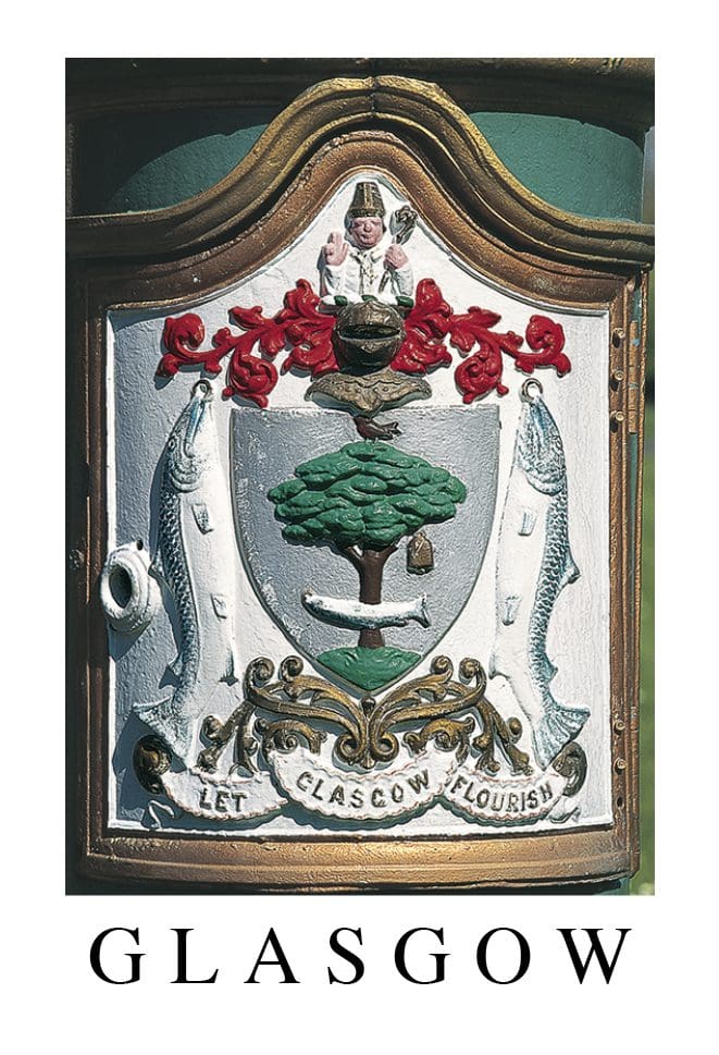 Glasgow Coat Of Arms Lamppost Detail Roman Photography